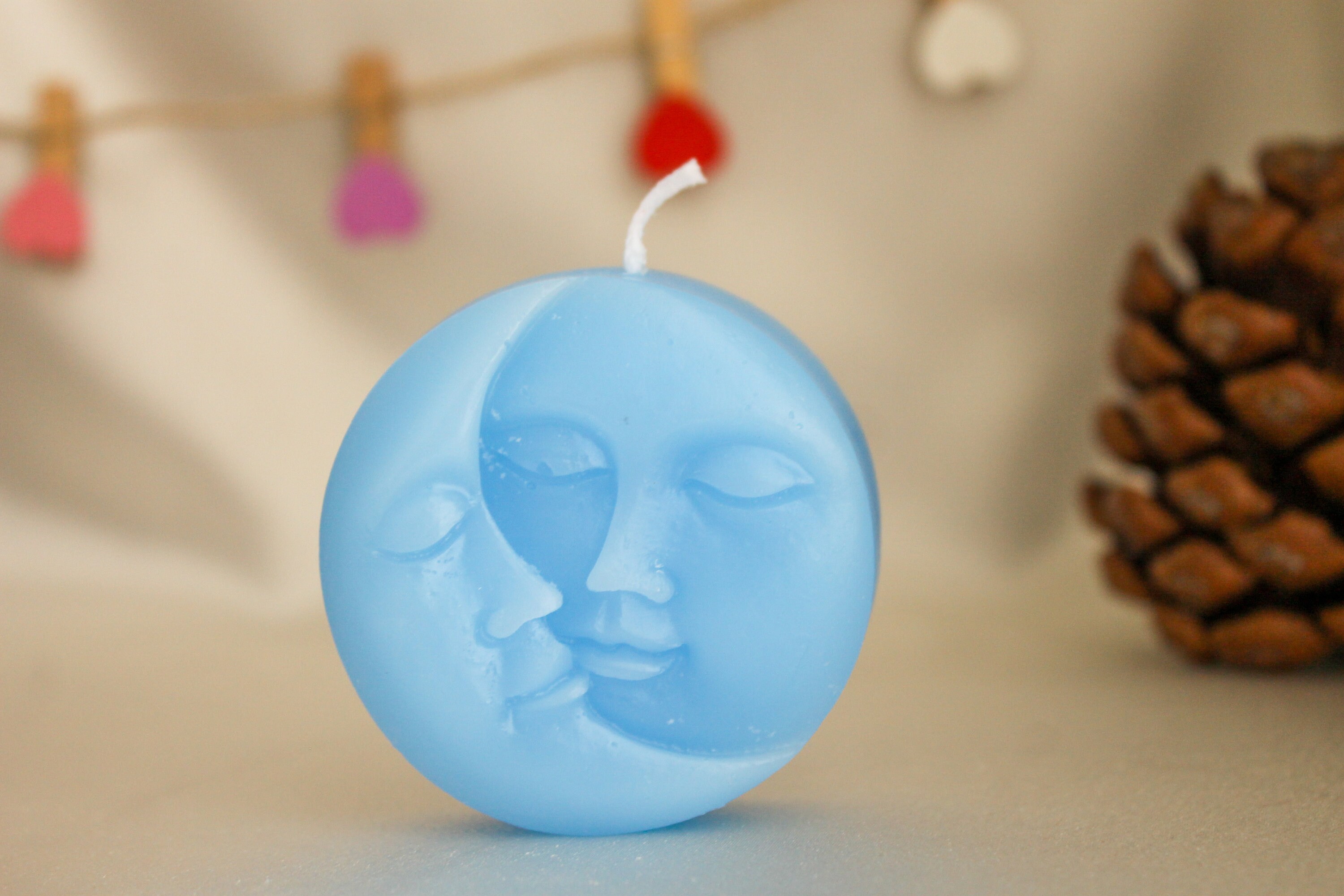 Sun and Moon Candle Luxury Bubble Cube Candle Home Decor - Etsy