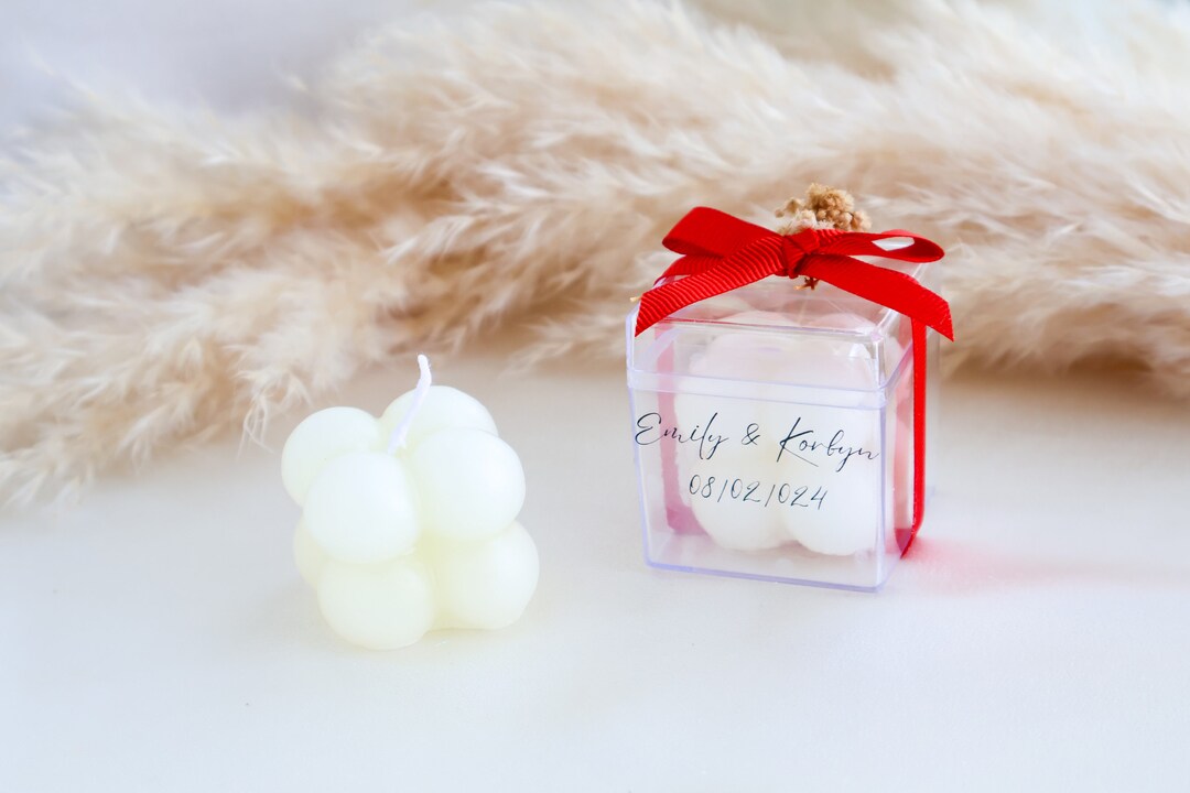 50 Pcs Small Bubble Cube Candles Cloud Candle-wedding Favor Candles ...