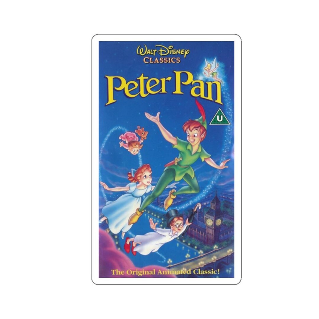 Disney Peter Pan VHS Vintage Kiss-cut Sticker - Etsy