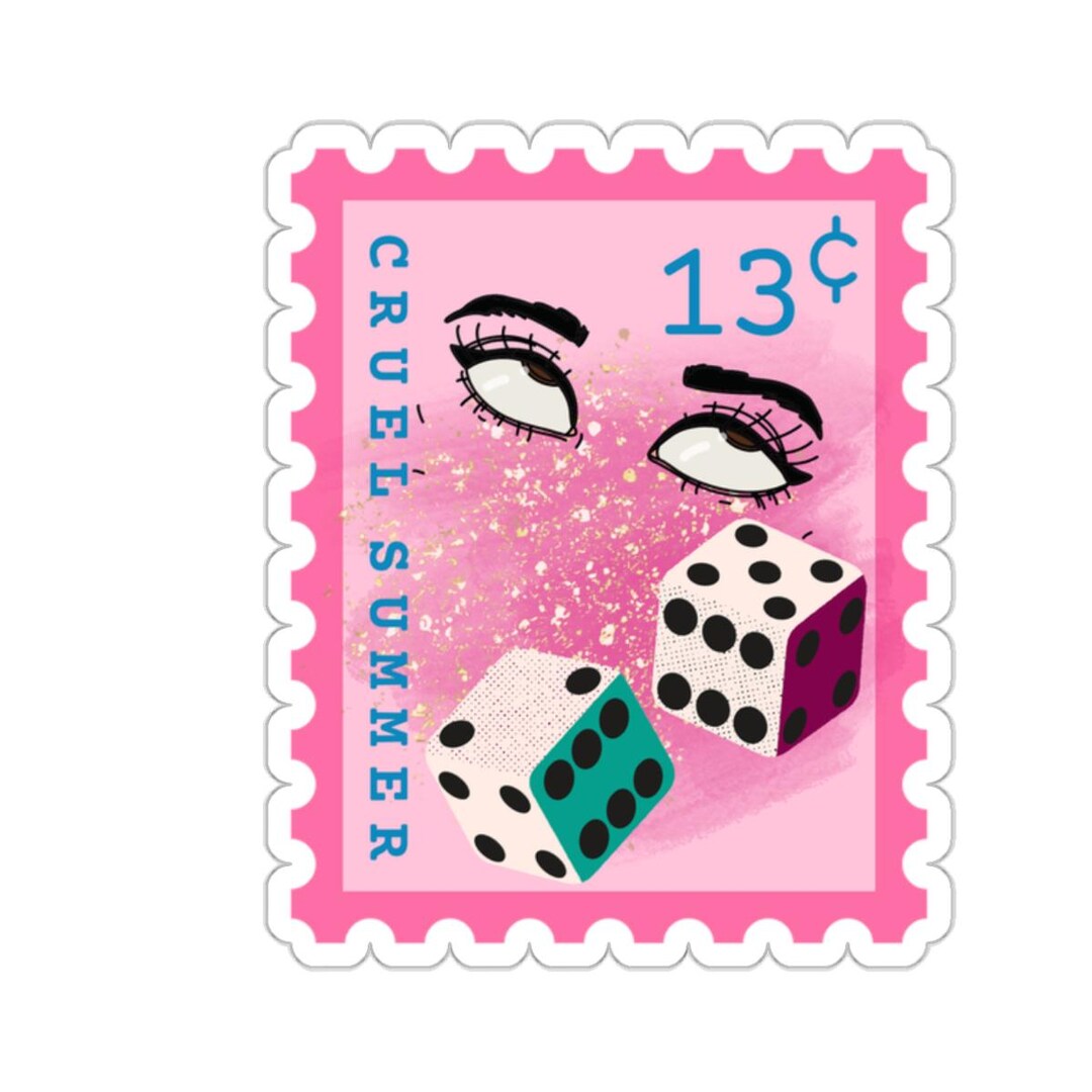 Cruel Summer Taylor Swift Stamp Sticker, Lover, Taylor Swift Lyrics ...