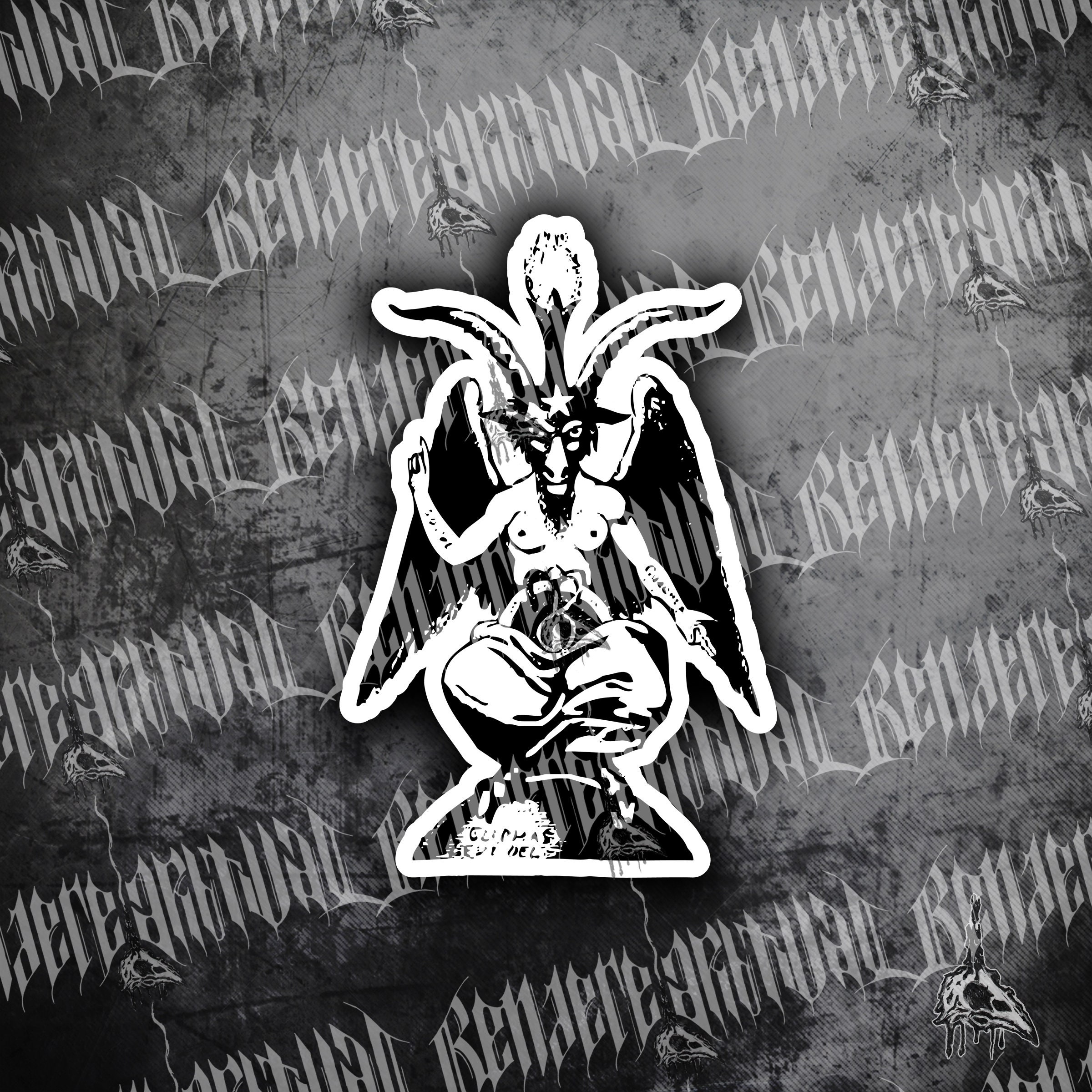 Baphomet Die Cut Sticker - Etsy