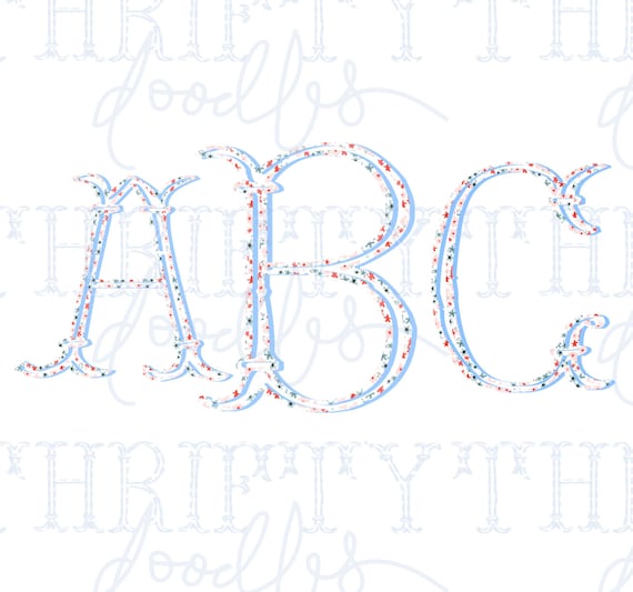 Watercolor Fishtail Floral Alphabet PNG Instant Download - Etsy