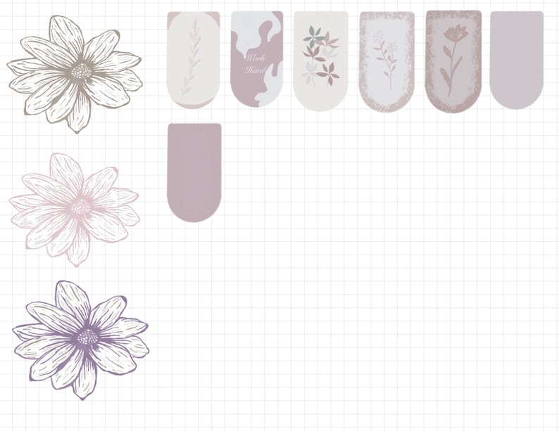 28 Neutral Color Stickers/elements in a Zip File for Goodnotes and ...