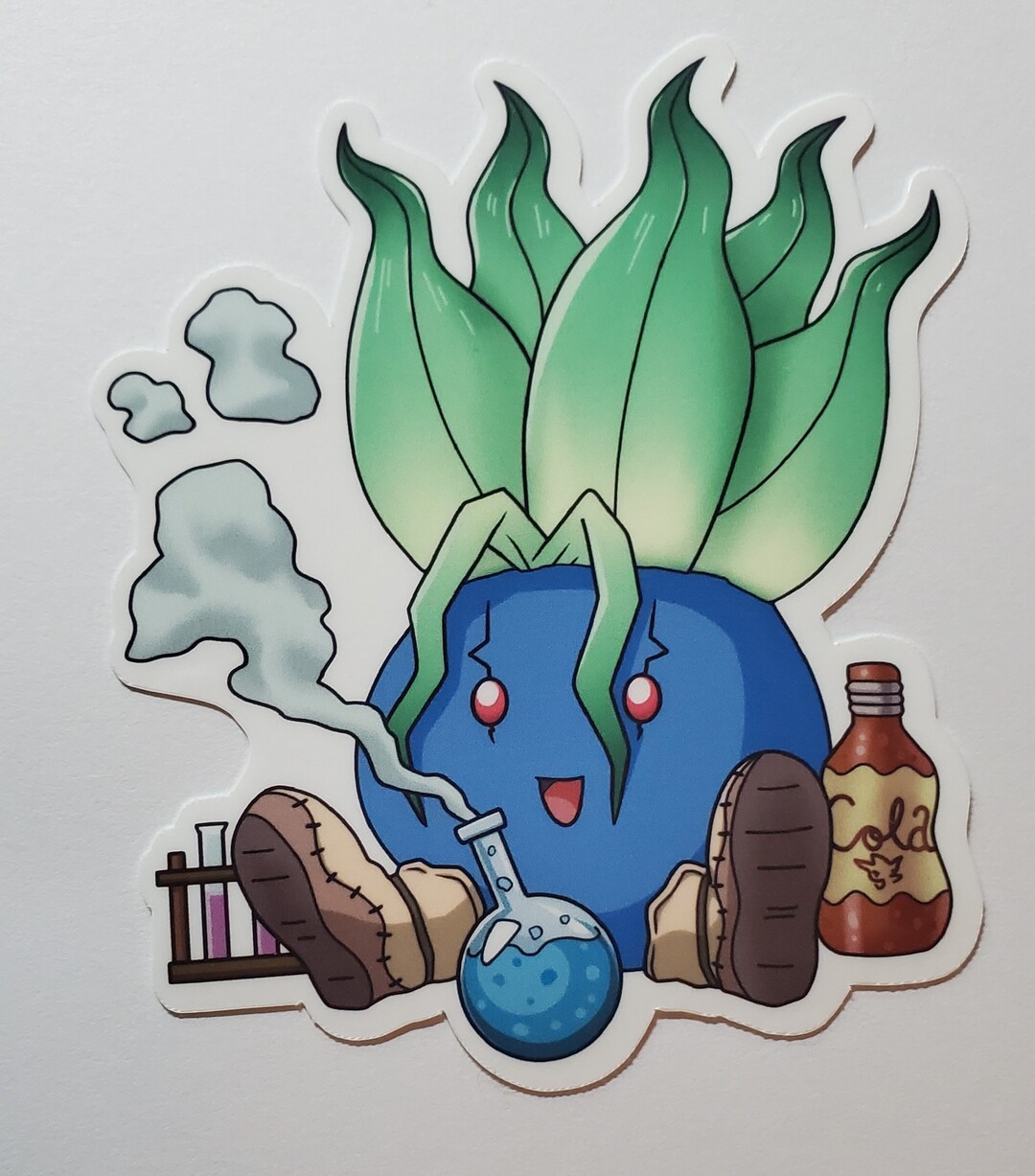Oddish (science Anime X Poke) Sticker - Etsy