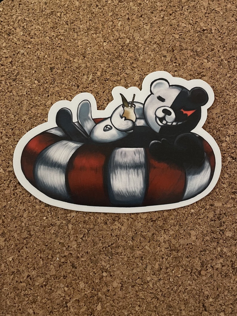 Monokuma Anime Sticker - Etsy