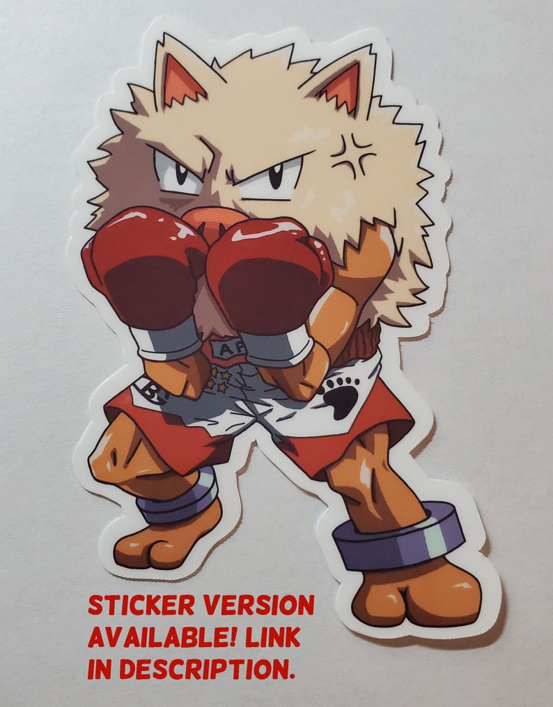 Hajime No Primeape (boxing Anime X Poke) Keychain - Etsy