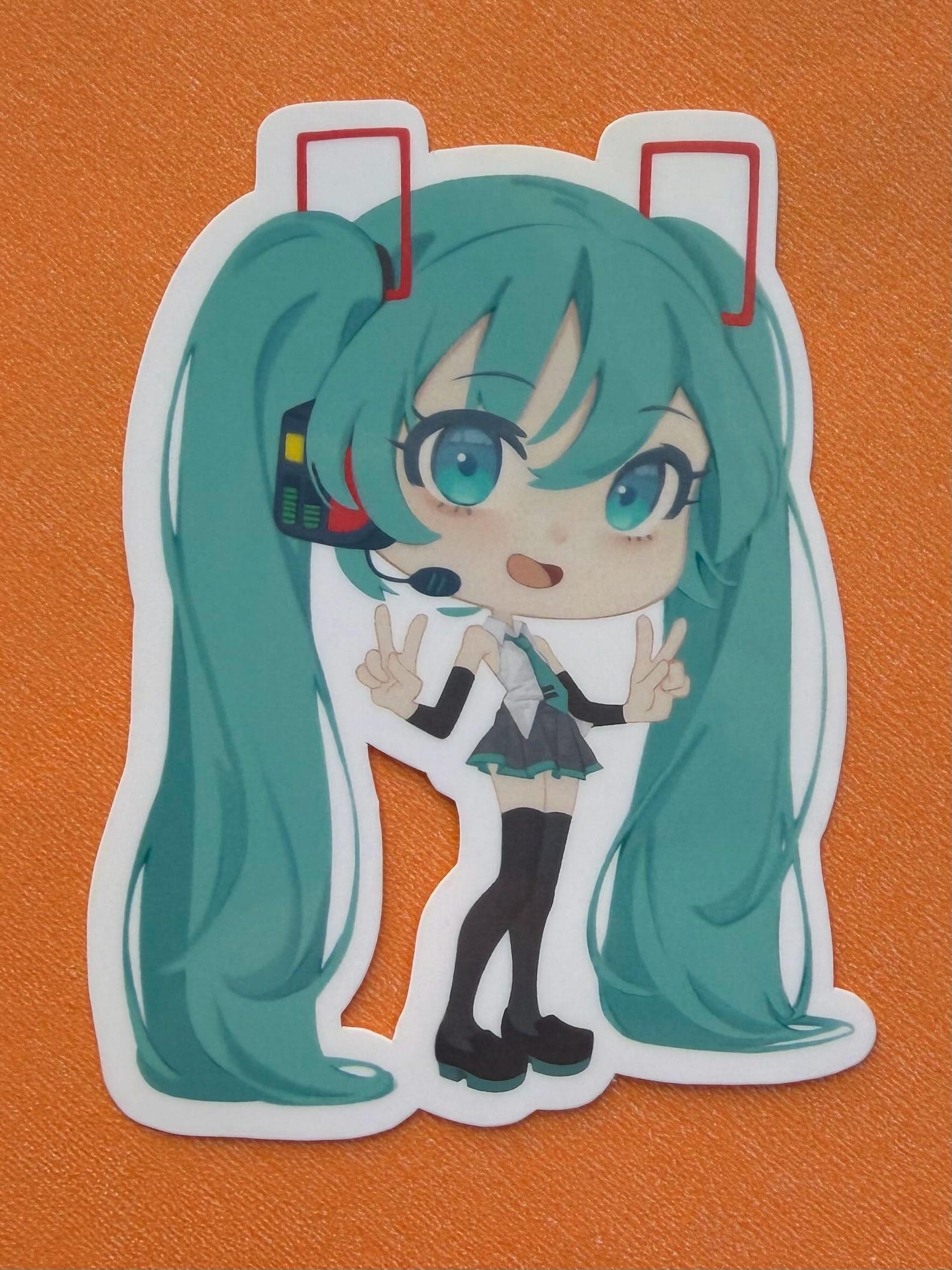 Hatsune Miku Anime Sticker Victory Hand Sign - Etsy