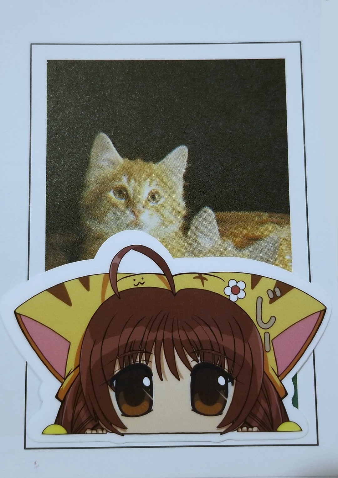 Puchiko Peeker Anime Sticker - Etsy