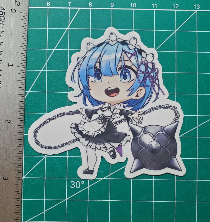 Re Zero Rem Anime Sticker - Etsy