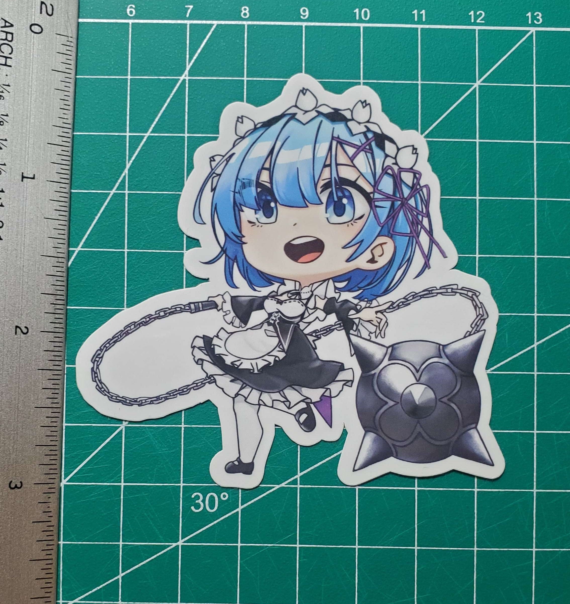 Re Zero Rem Anime Sticker - Etsy
