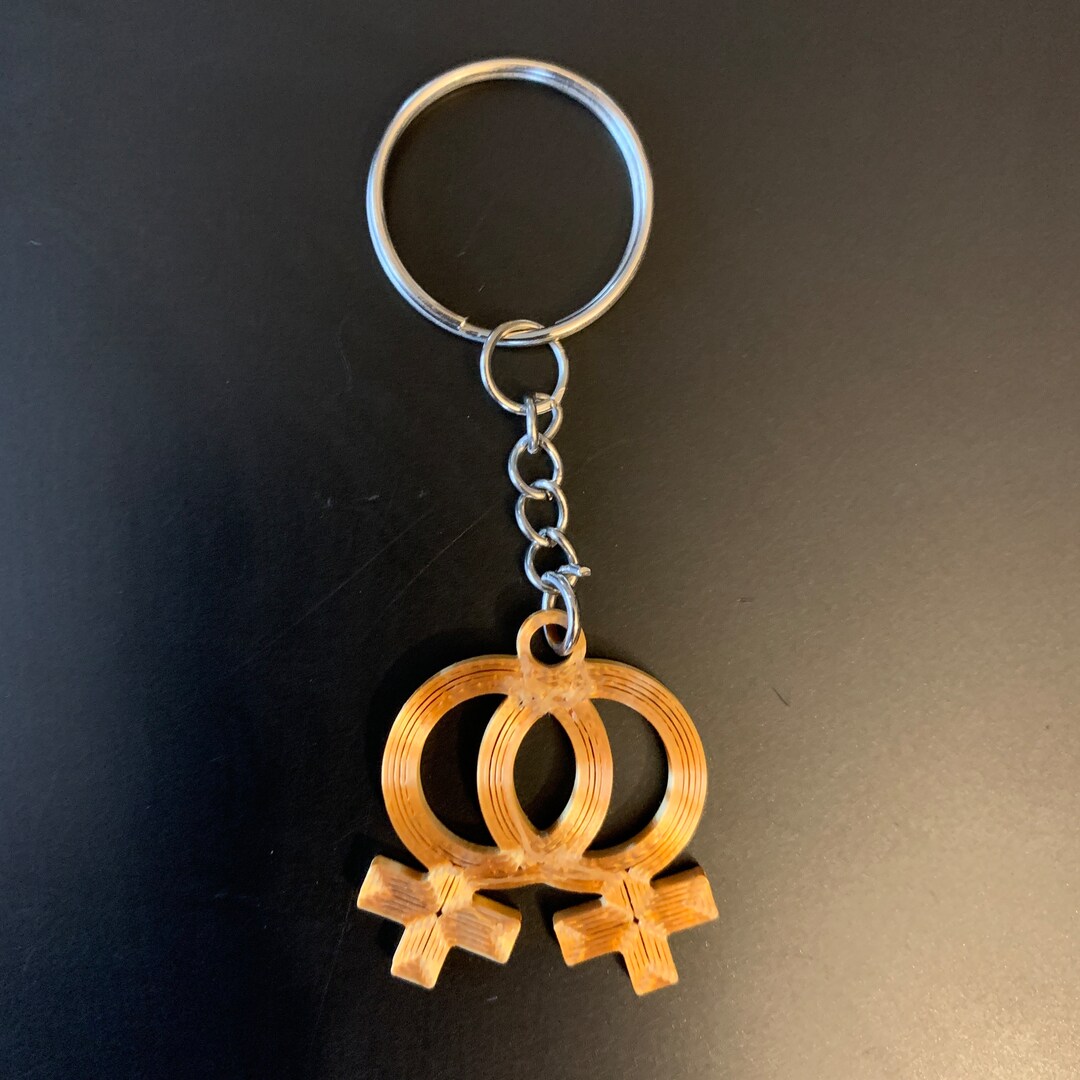 Lesbian Pride Keyring Keychain | LGBTQ+ Pride Accessories | WLW Symbols ...