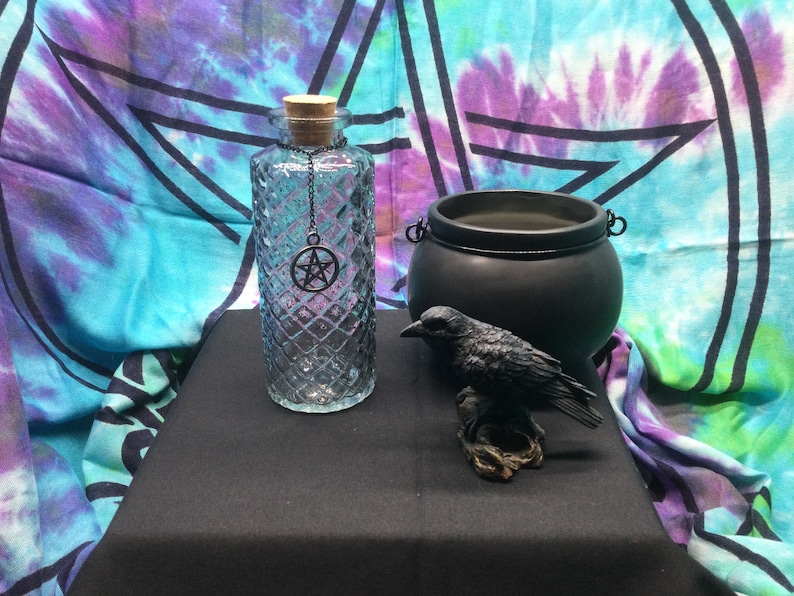 Spell Bottle, Moon Water Jar, Witch Bottle, Herb Bottle, Storage Bottle ...