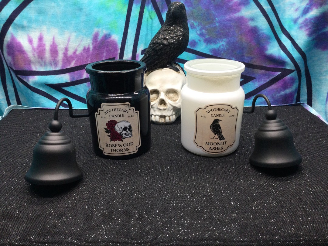 Scented Candle in a Jar, Candle Snuffer, Apothecary Candle, Decorative ...