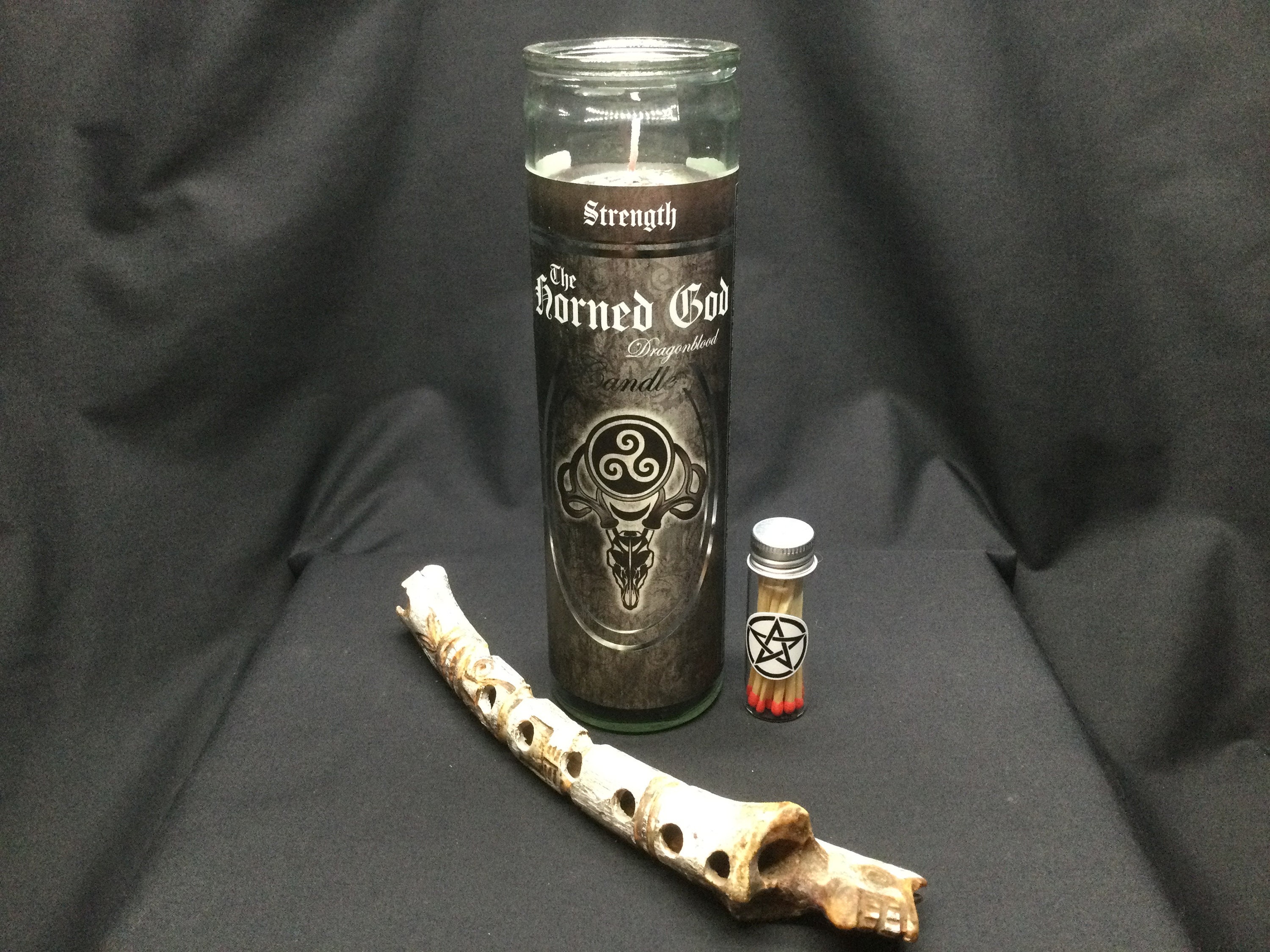 Ritual Candle, Wiccan Candles, Meditation Candle, Raven, Witches Broom ...