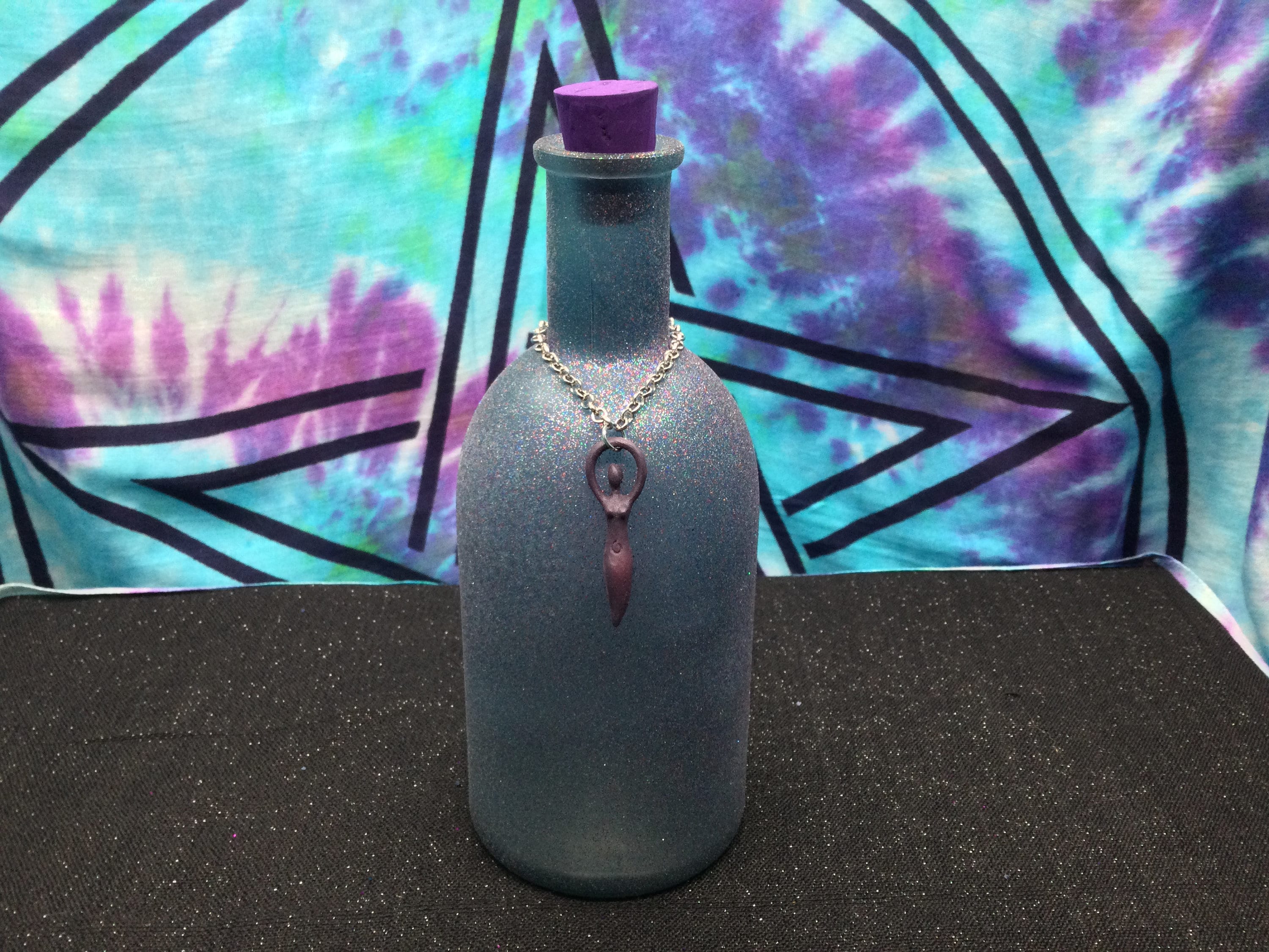 Goddess Potion Bottle, Witches Potion Bottle, Sea Witch Decor, Frosted ...