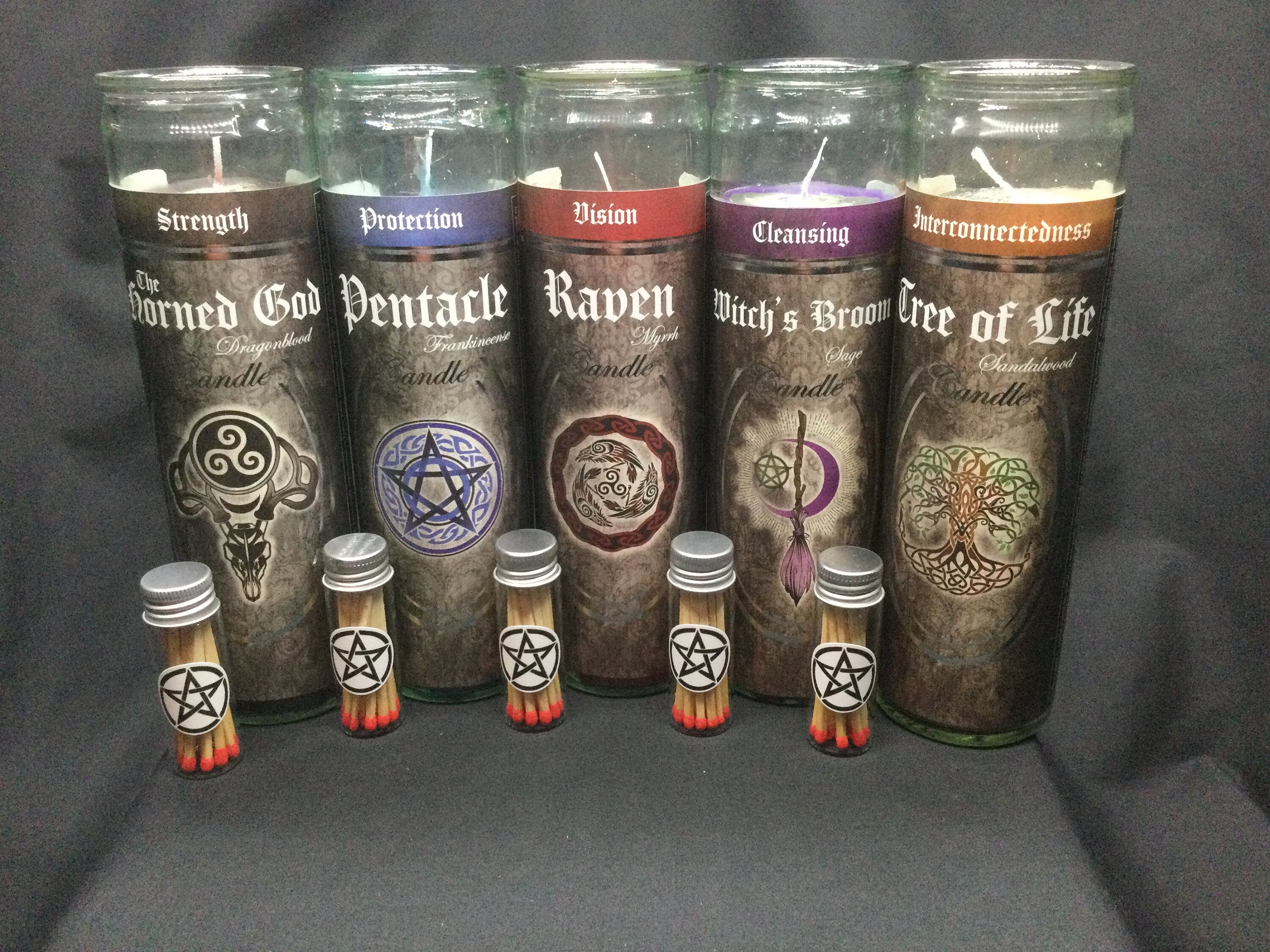 Ritual Candle, Wiccan Candles, Meditation Candle, Raven, Witches Broom ...