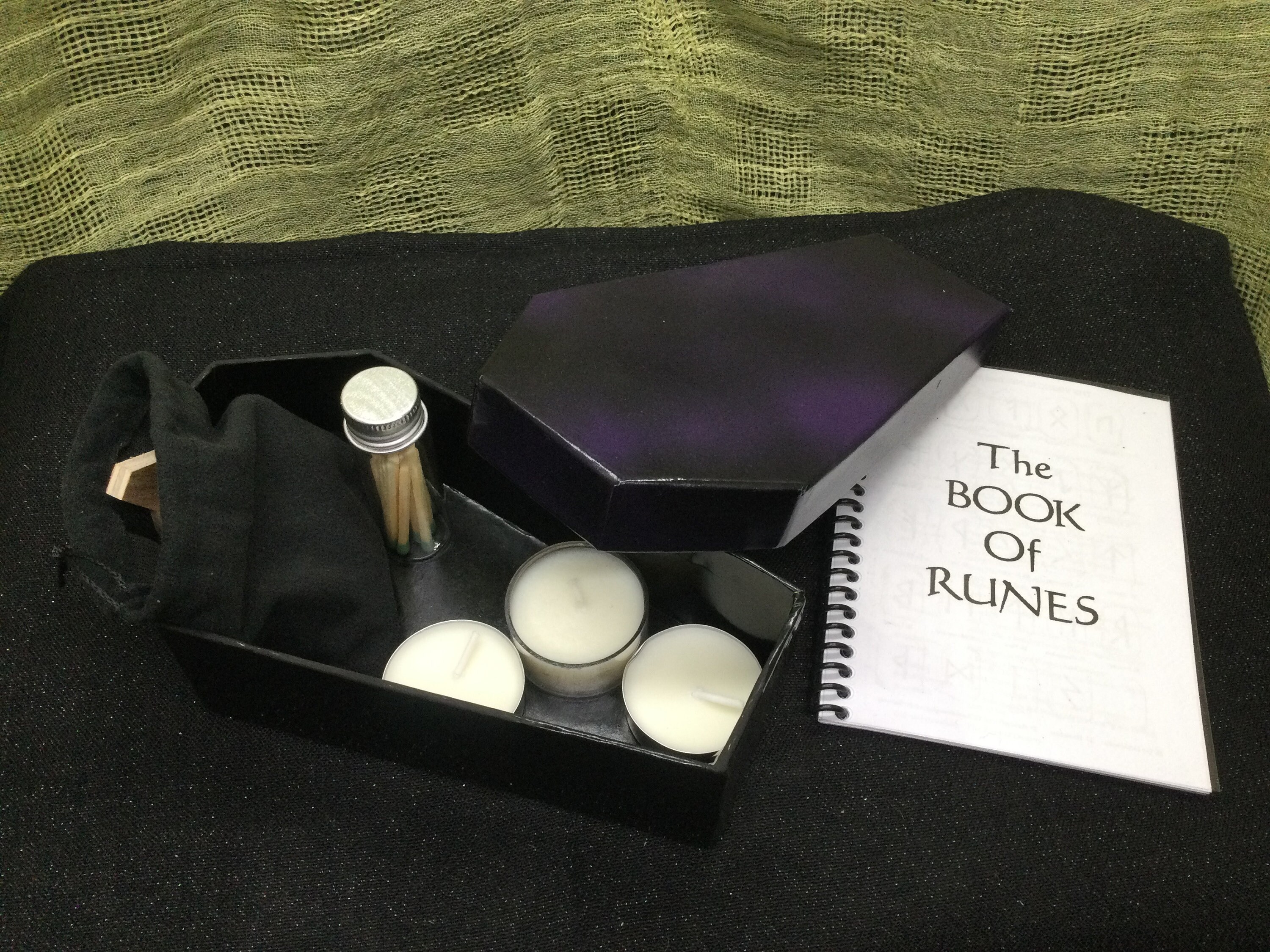 Viking Runes Coffin Shaped Viking Runes Wooden Runes Viking Rune Box ...