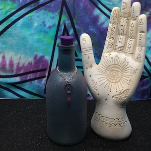 Goddess Potion Bottle, Witches Potion Bottle, Sea Witch Decor, Frosted ...