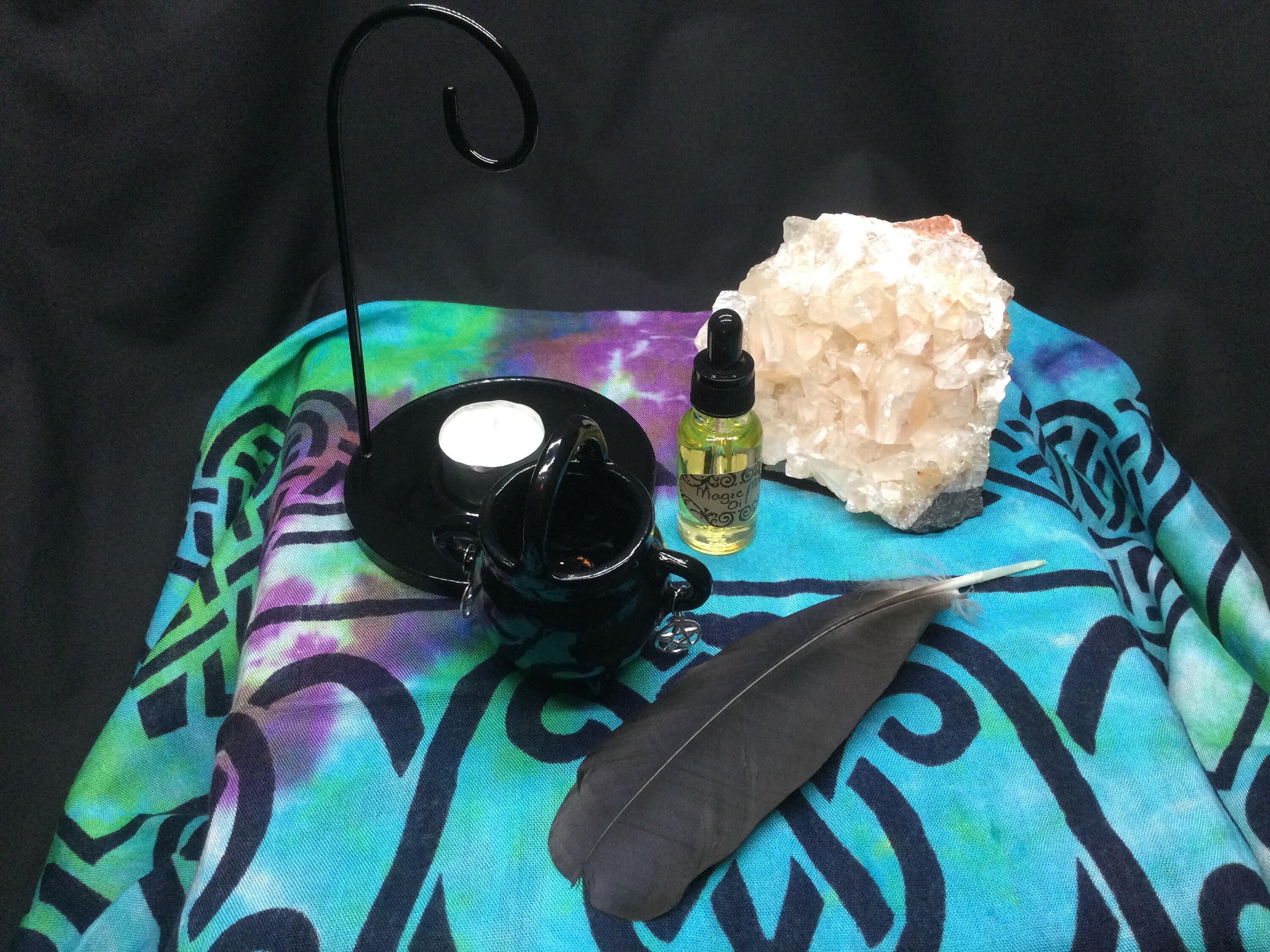 Mini Cauldron Oil Burner, Ceramic Cauldron, Gothic Decorations, Witch ...