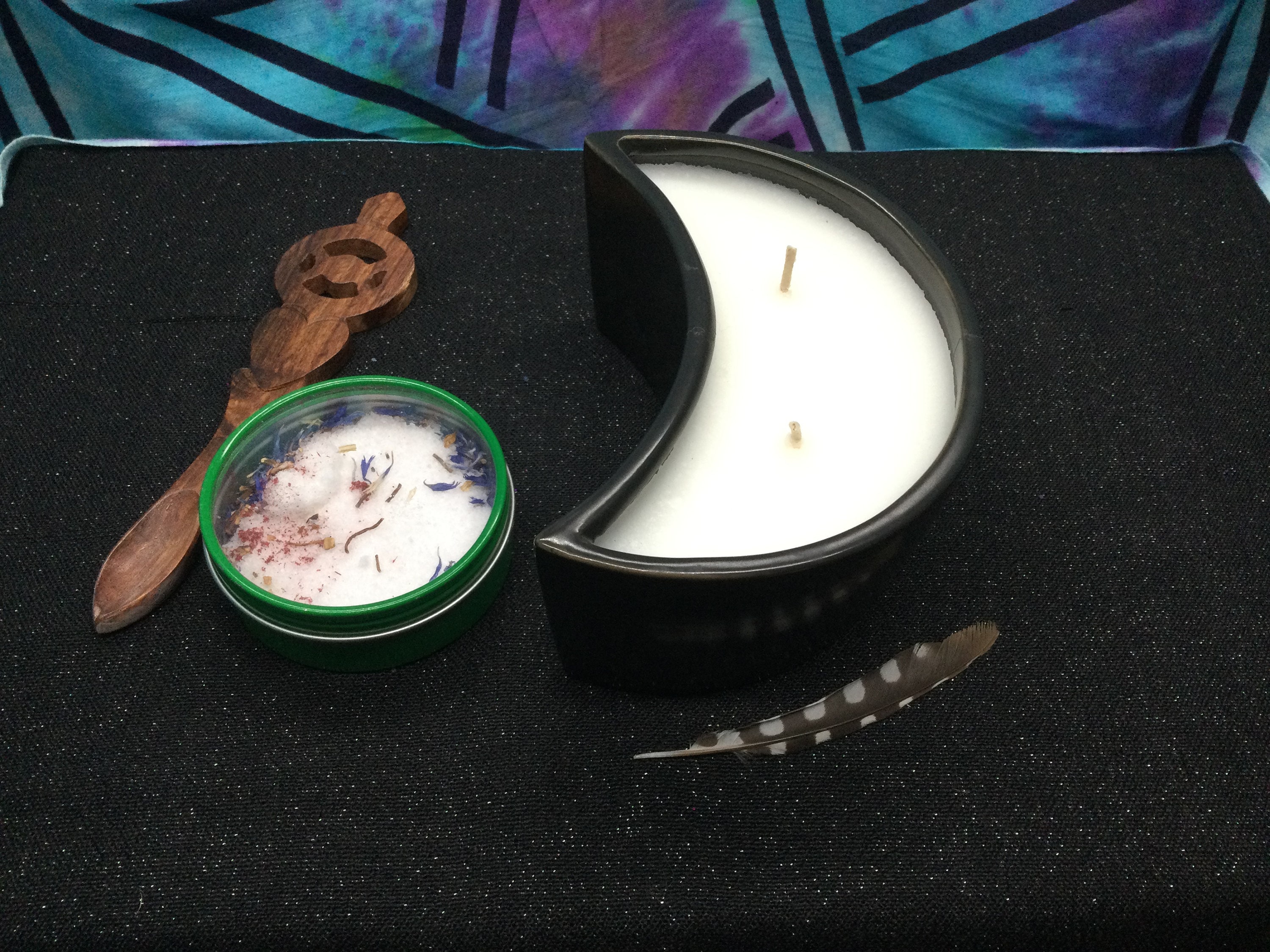 Moon Candle, Moon Phases, Ritual Candle,halloween Decor, Gothic ...