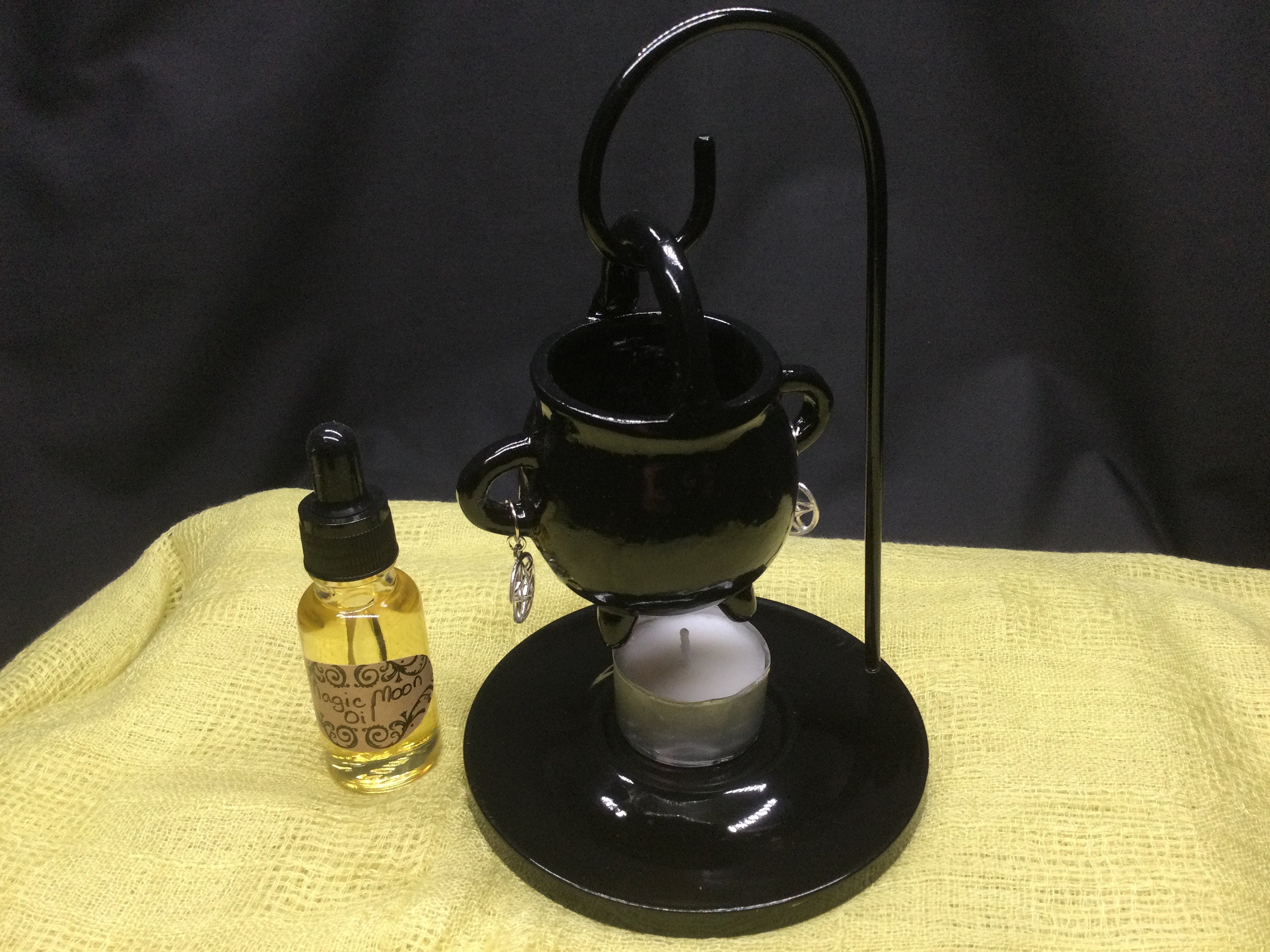 Mini Cauldron Oil Burner, Ceramic Cauldron, Gothic Decorations, Witch ...