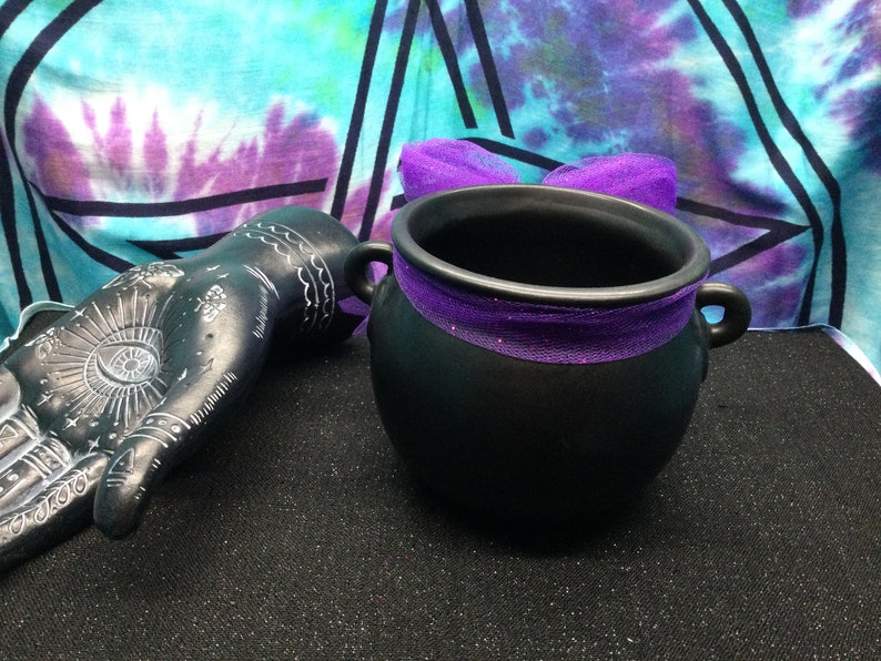 Black Cauldron Witches Cauldron Ceramic Cauldron Candy Dish - Etsy