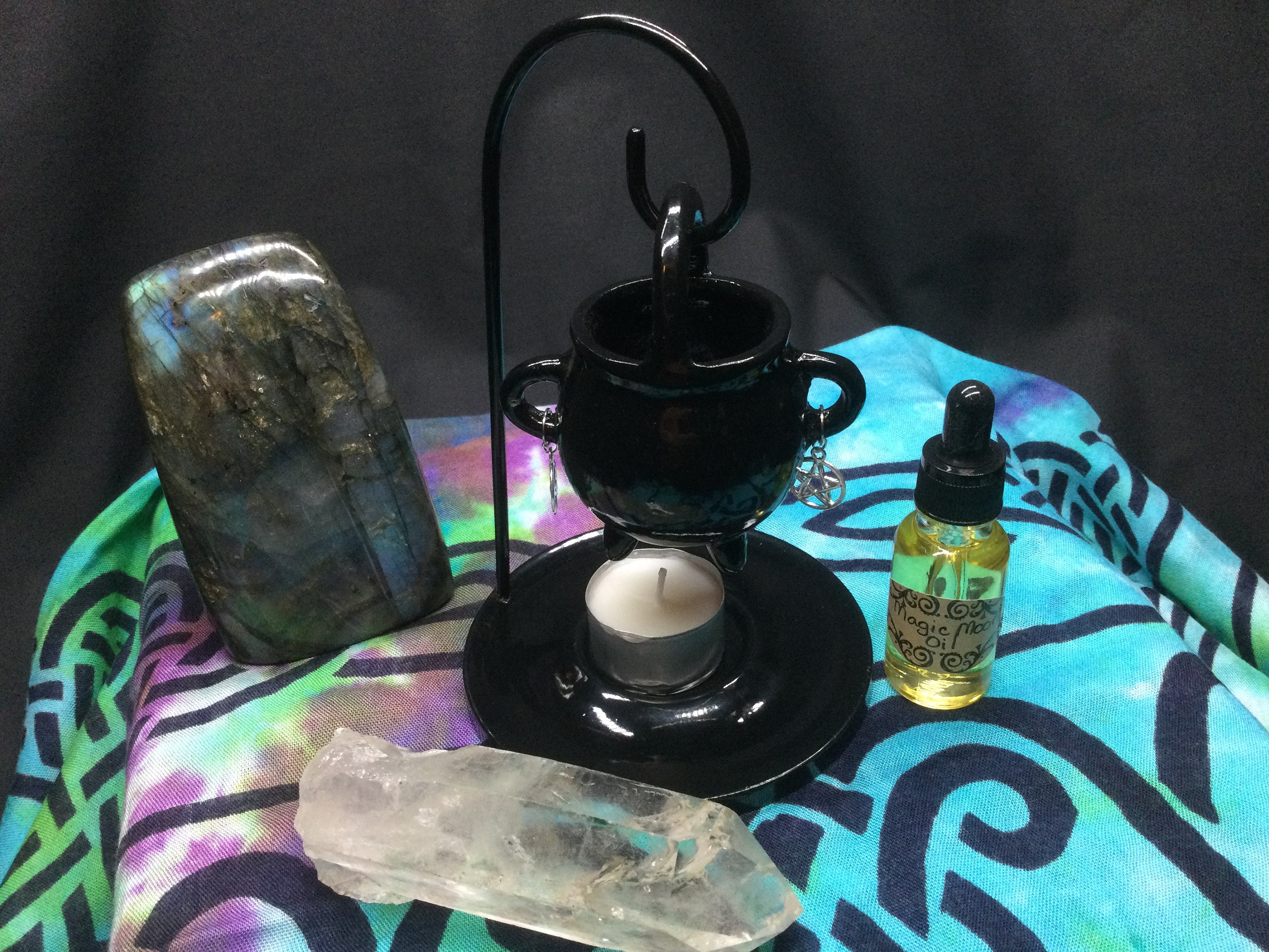 Mini Cauldron Oil Burner, Ceramic Cauldron, Gothic Decorations, Witch ...