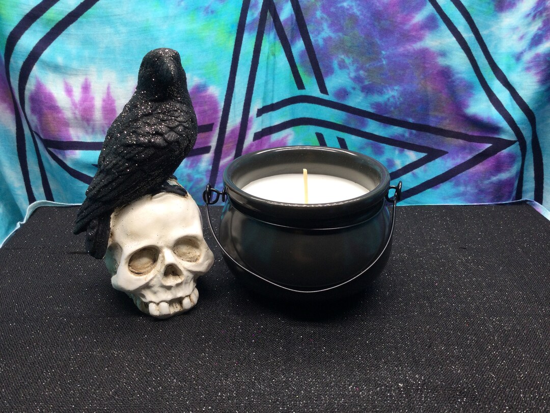 Cauldron Candle, Witch's Cauldron, Halloween Decorations, Gothic Home ...