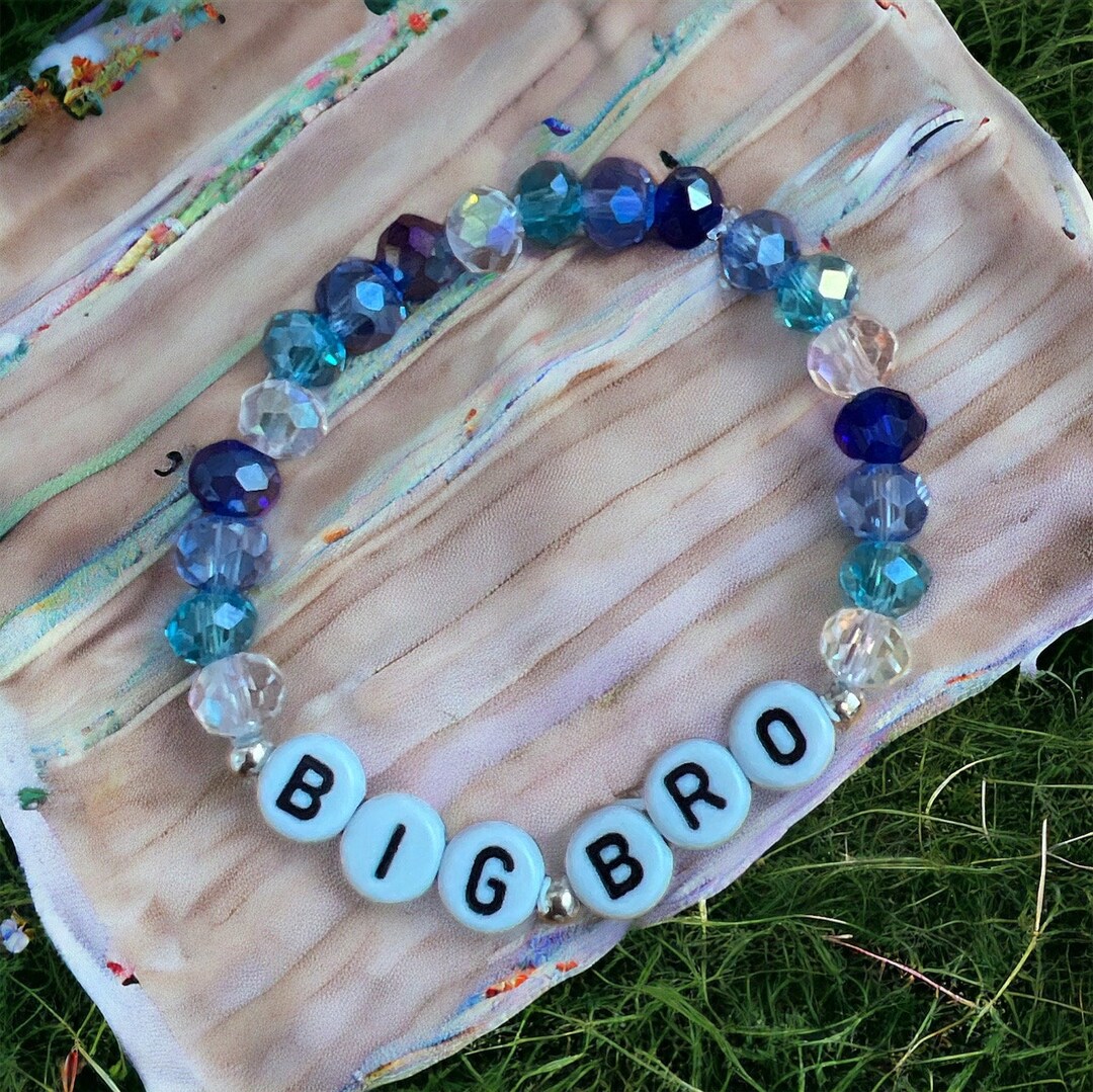 Big Brother Beaded Bracelet, Big Bro Bracelet, Announcement Bracelets ...