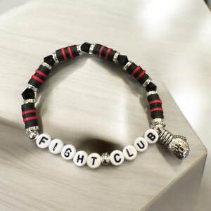 Fight Club Bracelet, Fight Club Boxing Charm Bead Bracelet, MMA Boxing ...