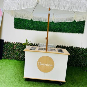 Ematik Charcuterie Cart Mobile Foldable Snack Bar Catering Display ...