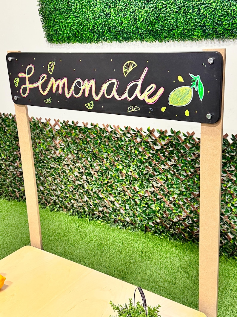 Lemonade Stand for Kids Chalk Foldable Kiosk Girl Scout Cookies Cart - Etsy