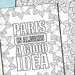 Travel Quotes Coloring Book: 30-page Adventure Vacation PDF (digital ...