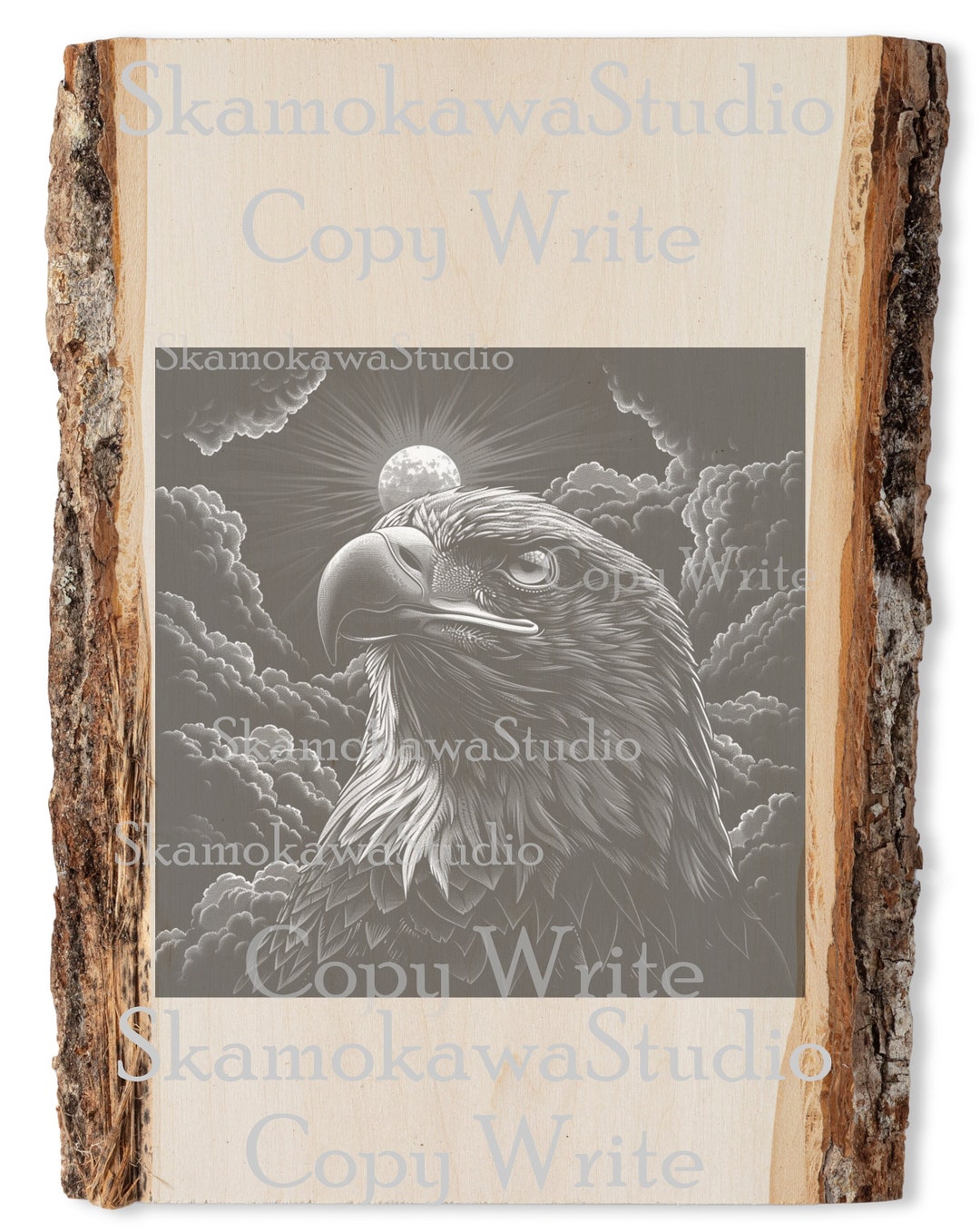 Majestic Eagle Vision Laser Engraving SVG & PNG Files - Compatible With ...