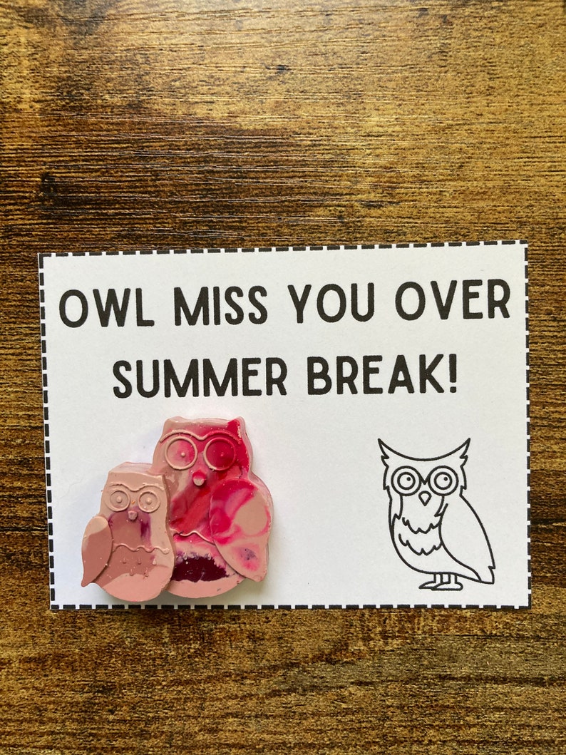 End of Year Crayons End of Year Cards Custom Crayons Class - Etsy