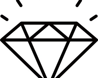 Diamond SVG Diamond Cut Files Diamond DXF Diamond PNG - Etsy