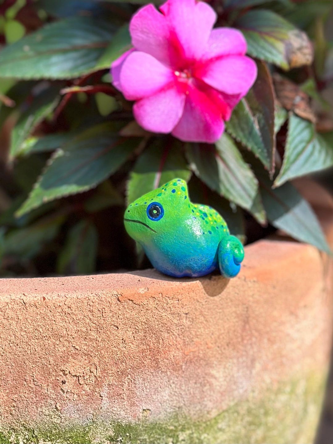 Chameleon Figurine: Hand Sculpted Animal Totem - Etsy