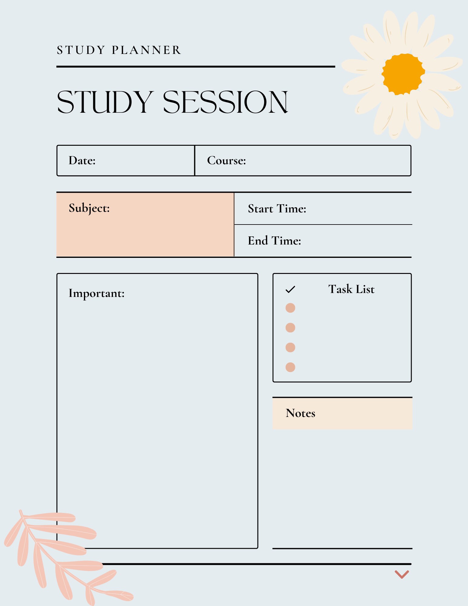 Printable Class Overview Planner, Aesthetic Class Planner, Homework ...