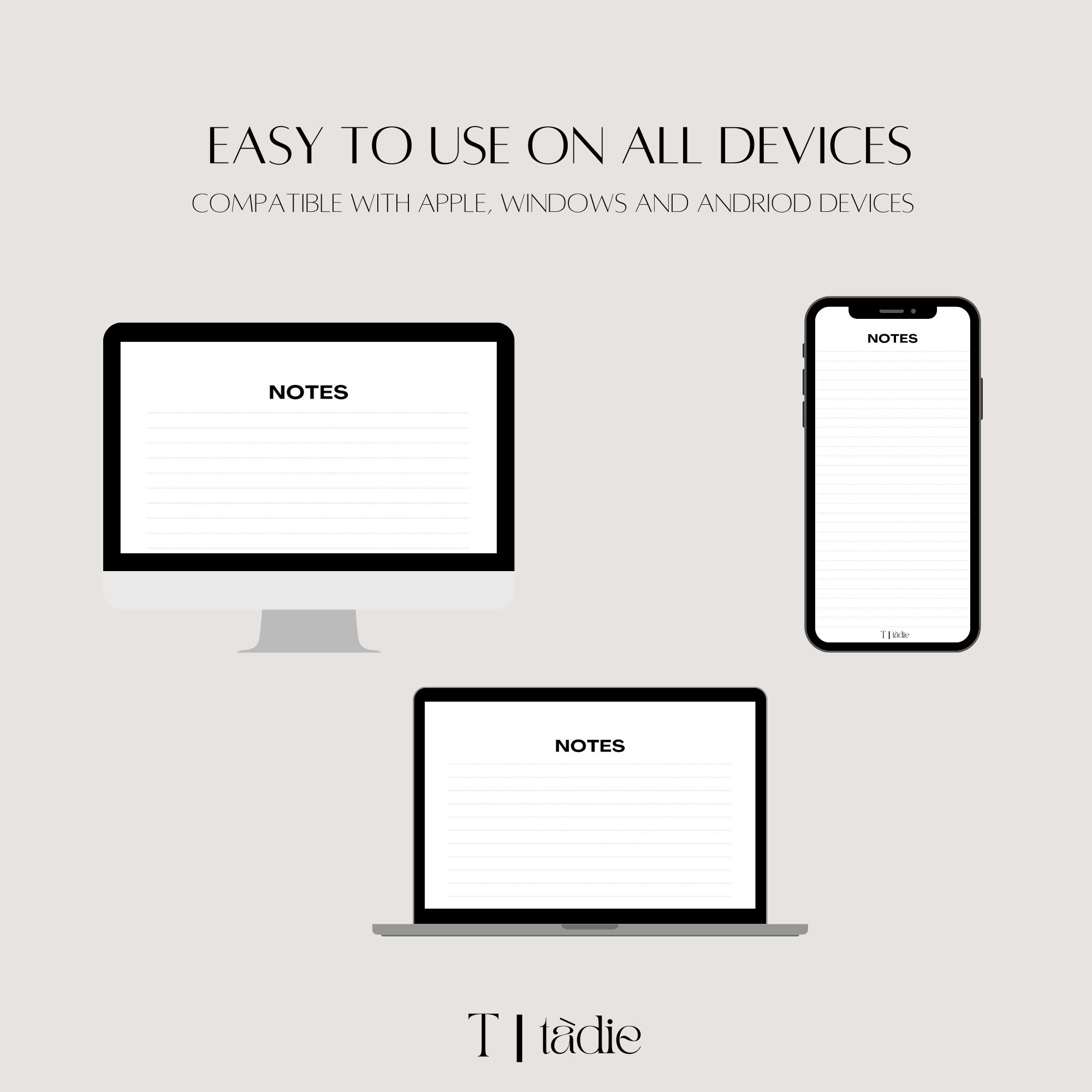 Oh so Simple Notes PDF Printable A4, A5, A6, Letter Sizes - Etsy