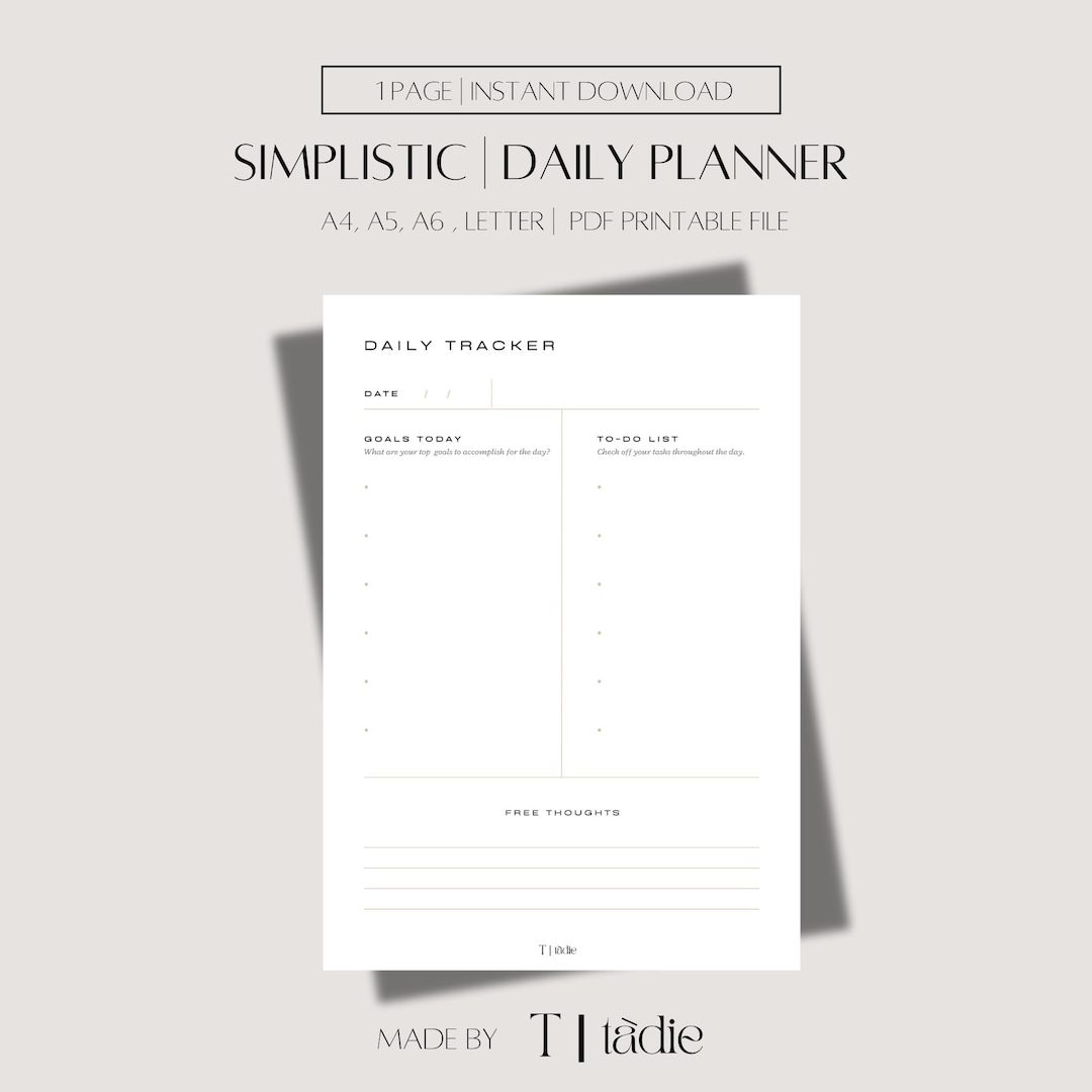 Daily Planner Printable, Daily to Do List, Day Schedule Template, Daily ...