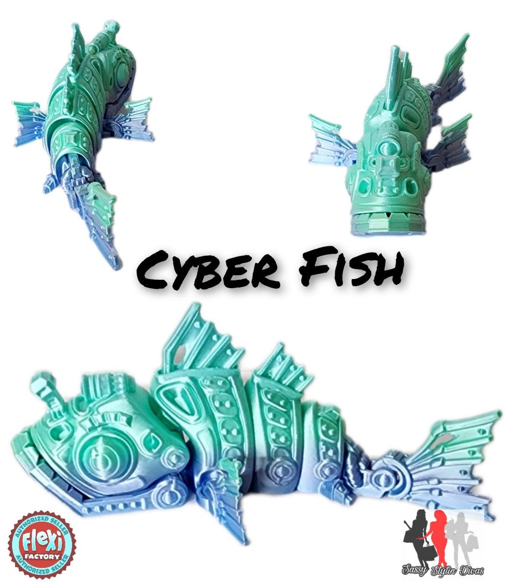 Cyber Fish 3d Print - Etsy