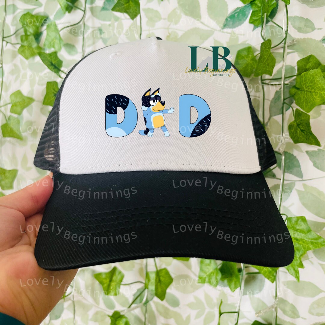 Bluey Dad Trucker Cap/fathersday/father/dad/summer/bluey Merch/bandit ...