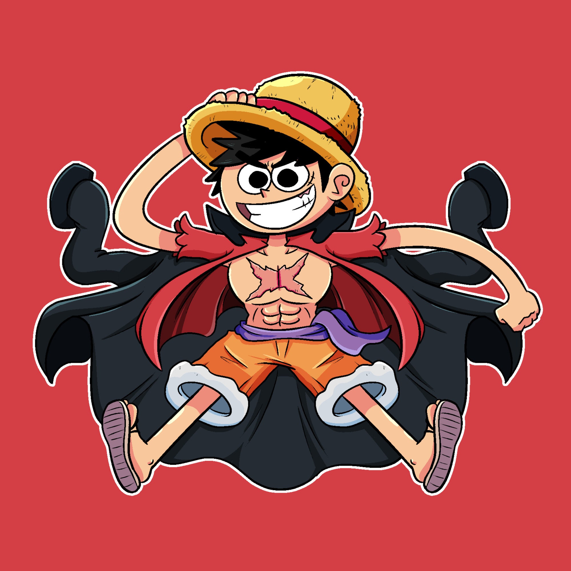 Monkey D. Luffy Charm - Etsy