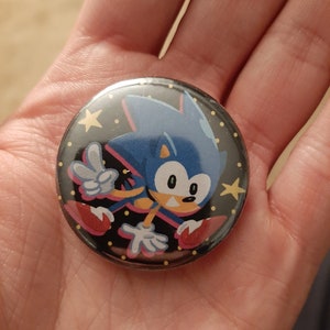 Sonic Character Buttons 1.5 Inch - Etsy
