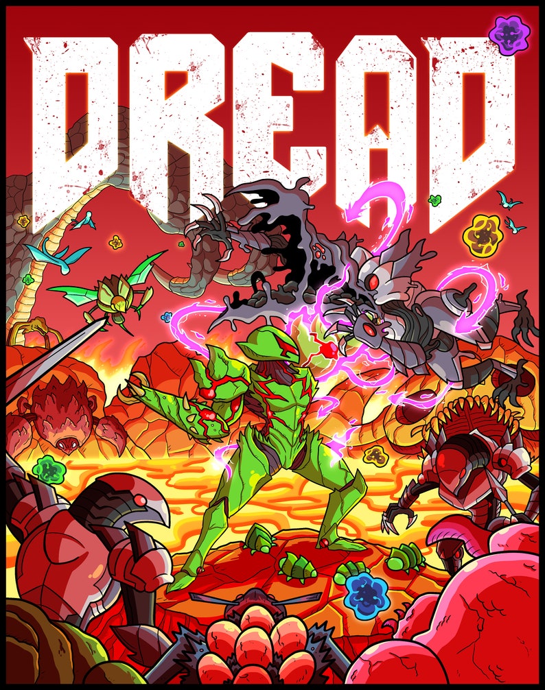 Metroid DREAD X DOOM Poster - Etsy