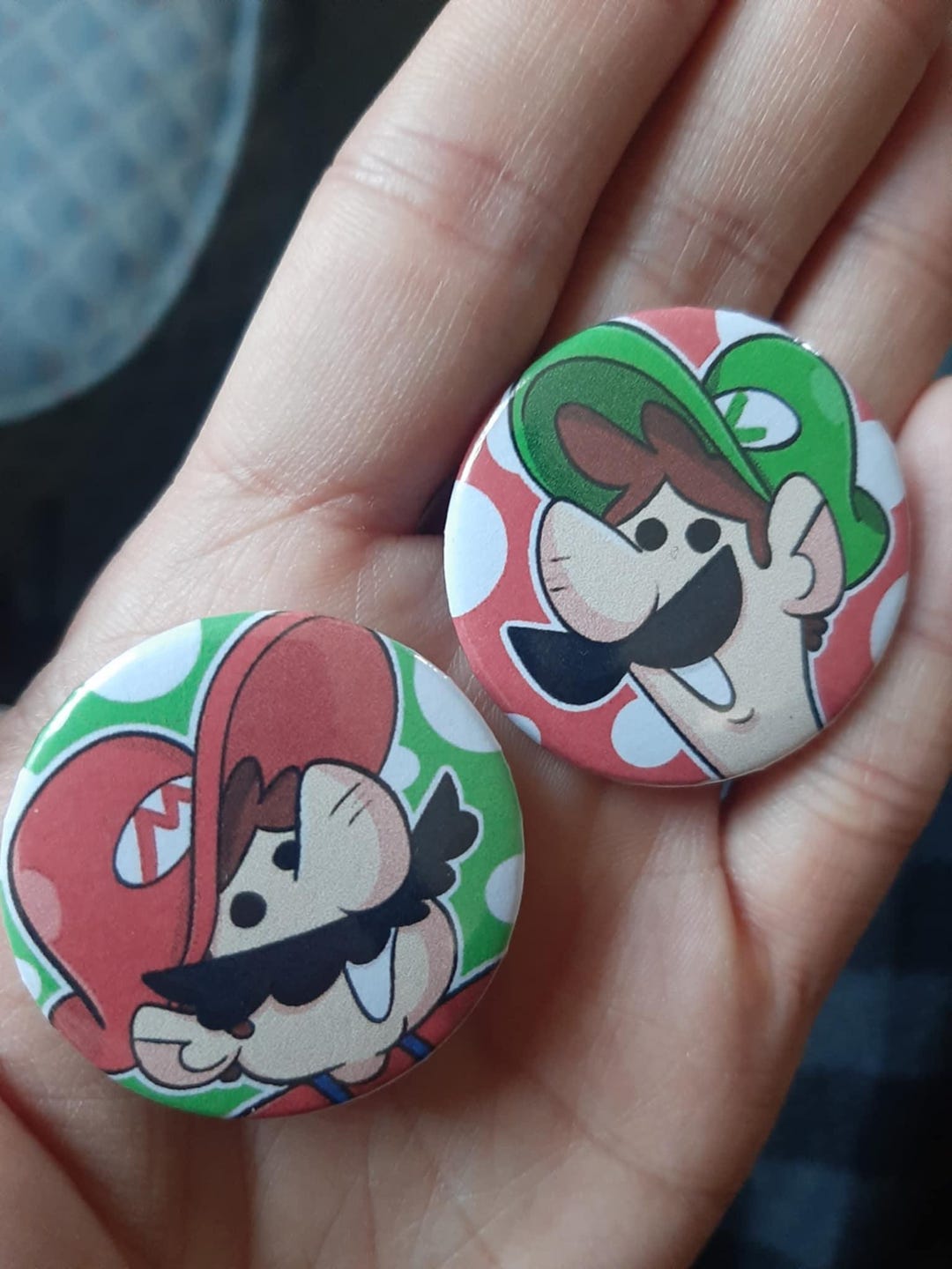 Mario Bros. 1.5 Inch Buttons - Etsy