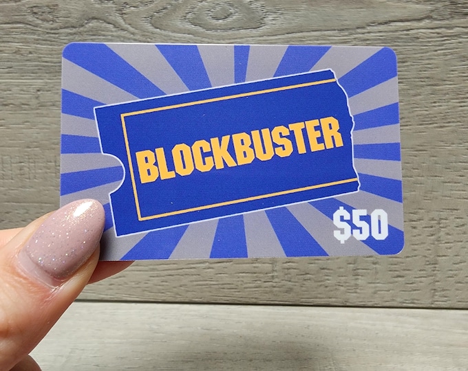 BLOCKBUSTER Prank Gag Gift Card - Christmas Gag Gift Stocking Stuffer ...