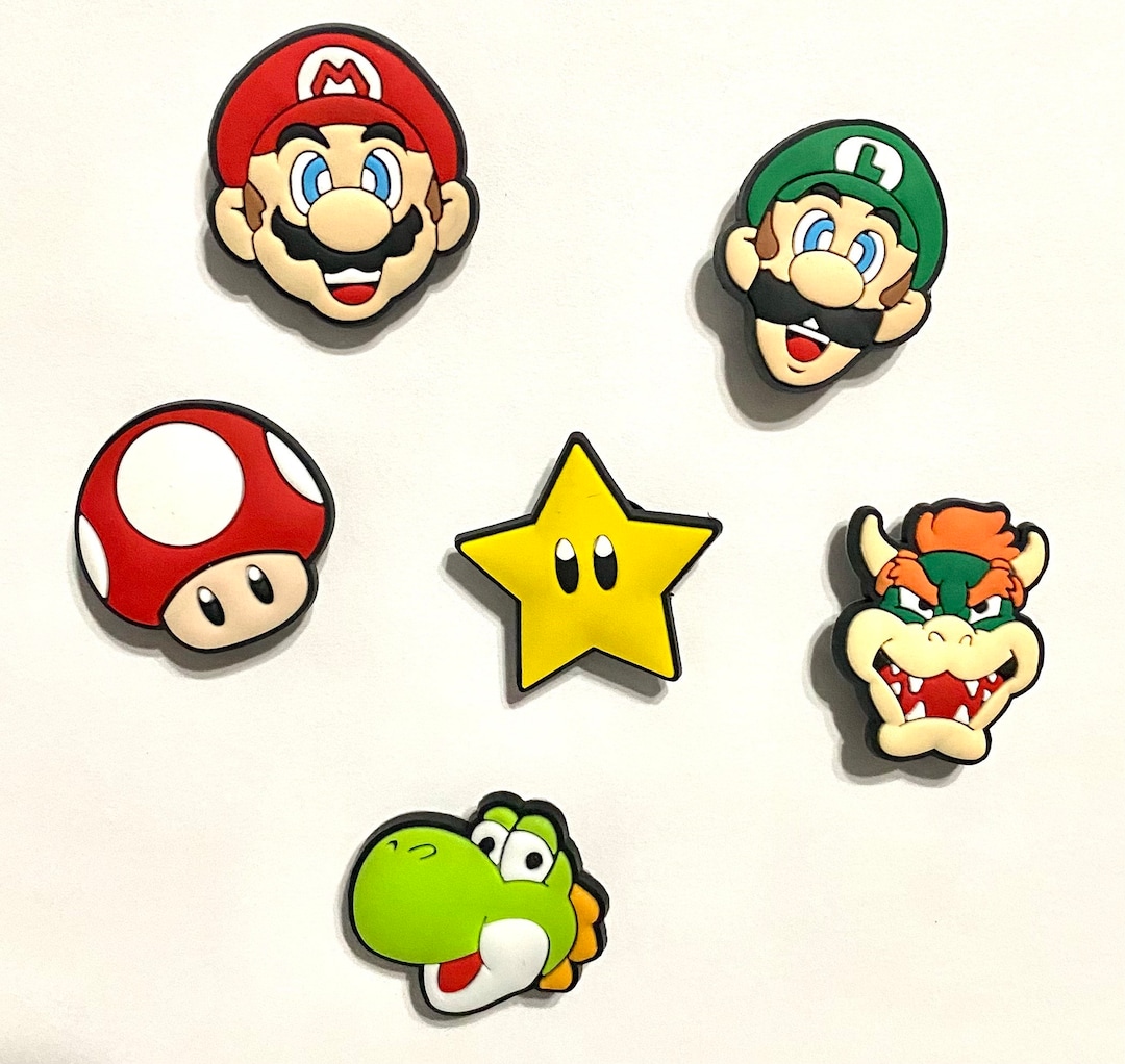 Super Mario Bros Croc Charms - Etsy