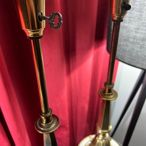 Set of 2 Stiffel Torchiere / Buffet Table Top Vintage Lamps ...