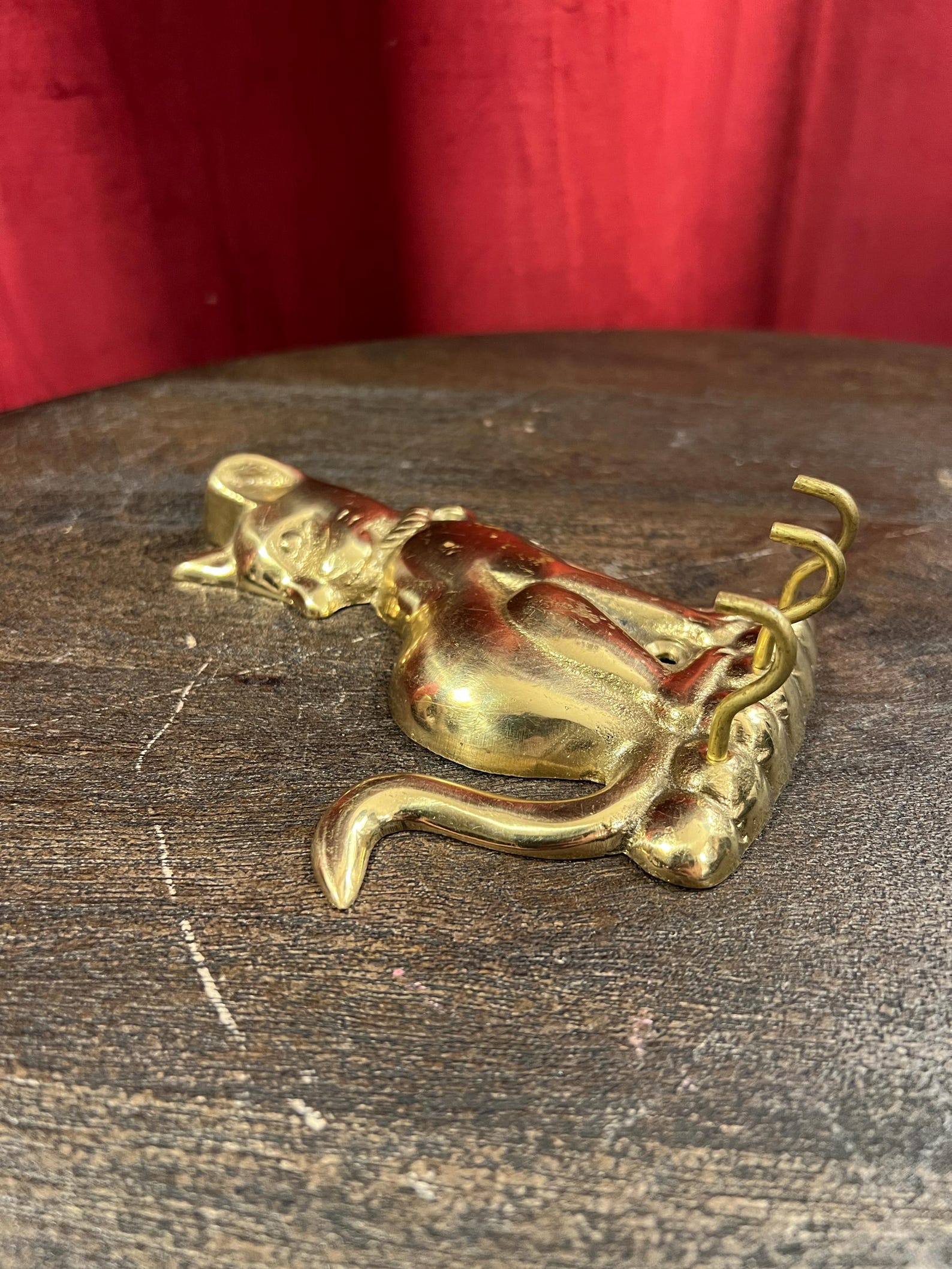 Vintage Brass Cat Kitten Key Holder / Brass Cat Key Hook - Etsy